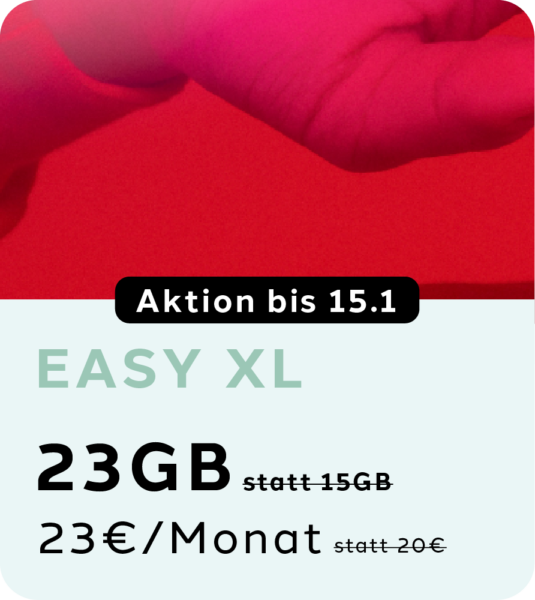 Mobilfunk easy per App - easyTEL