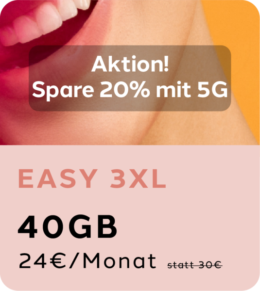 Mobilfunk easy per App - easyTEL